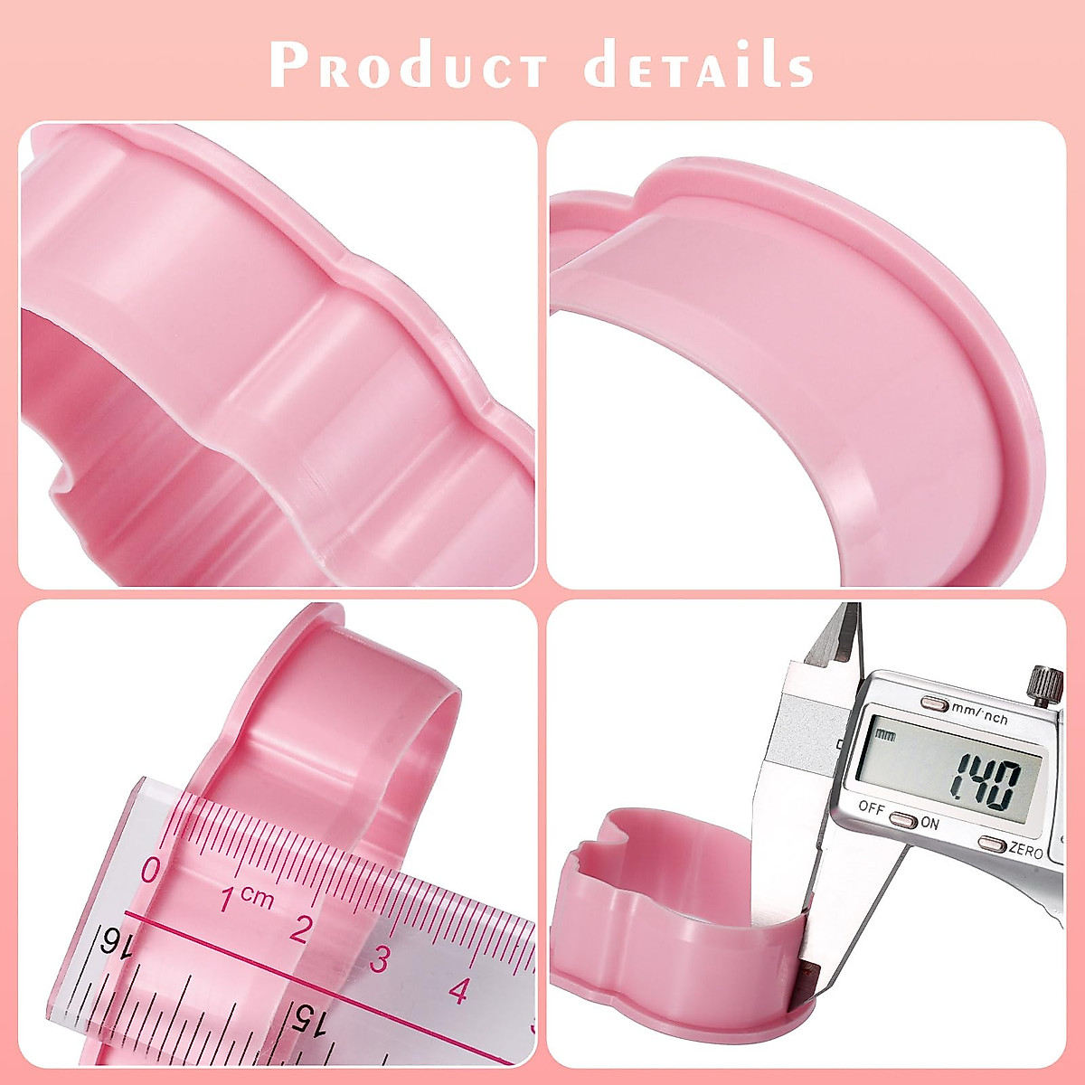 Dinosaur Cookie Cutters Set, 8 Pcs Plastic Dino Cookie Cutters - 3D Cartoon Cookie Candy Food Fondant Pie Cutters Stampers Molds for DIY Biscuit Cheese Baking