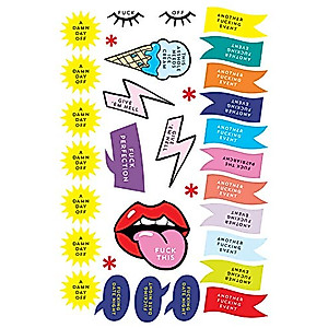 F*cking Planner Stickers: 500+ Funny Adult Stickers to Control Your Sh*t (Journal Variety Pack, White Elephant Gift)