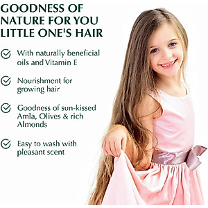 Dabur Amla Hair Oil - Natural Formula for Kids' Long, Strong, and Healthy Hair - Enriched with Olive and Almond - 200 ML Pack of 1
