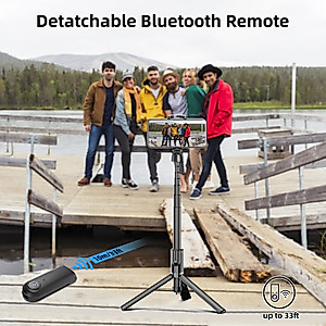 Selfie Stick Tripod for iPhone, Cell Phone Stand for Recording with Wireless Remote, Lightweight Tripod Stand for iPhone 13/12/12 Pro/12 Pro Max/11/11 Pro/X/XR/XS/8/7/6S,Android Samsung Smartphone