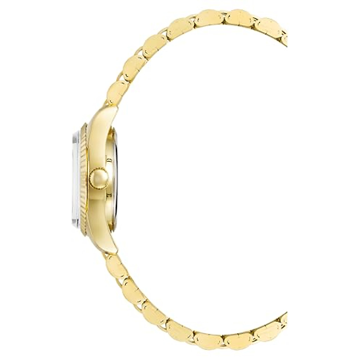 Armitron Women's Japanese Quartz Dress Watch with Stainless Steel Strap, Gold, 10 (Model: 75/2475BKGP)