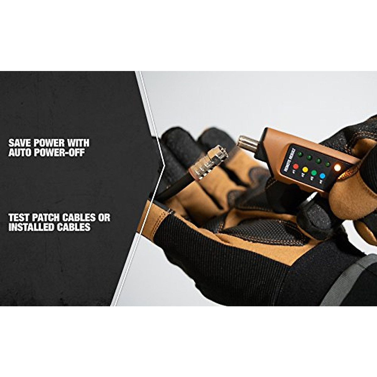 Southwire M500CX4 Coax Continuity Tester/Mapper; Durable Design; Auto Power-Off; Double-Molded Housing; Easy-to-Understand LED Display; Includes 4 Color-Coded ID Remotes