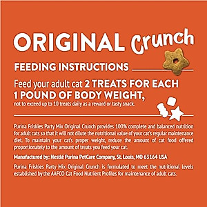 Purina Friskies Cat Treats, Party Mix Original Crunch - 20 oz. Pouch