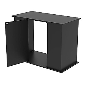 Aquatic Fundamentals, 50/65 Gallon Wood Aquarium Stand, 37.37" L x 19.37" W, Black