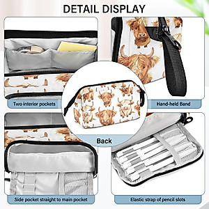 UMIRIKO Cute Highland Cow Pencil Pouches Large Pencil Cases Zipper Pencil Bags Pen Box Big Pen Cases for Adults Girls Kids Boys 21344231