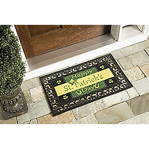 Evergreen Sassafras Bundle - Set of 5 Holidays Interchangeable Entrance Doormats | Indoor and Outdoor |22-in x 10-in doormats and 30-in x 18-in Tray | Non-Slip Backing | Low Profile | Home Décor
