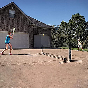 Aoneky Mini Portable Tennis Net for Driveway - Kids Soccer Tennis Net for Backyard or Beach - Family Pickleball Tennis Game Toy for Boys Children Aged 6+ Years Old (10 Feet)