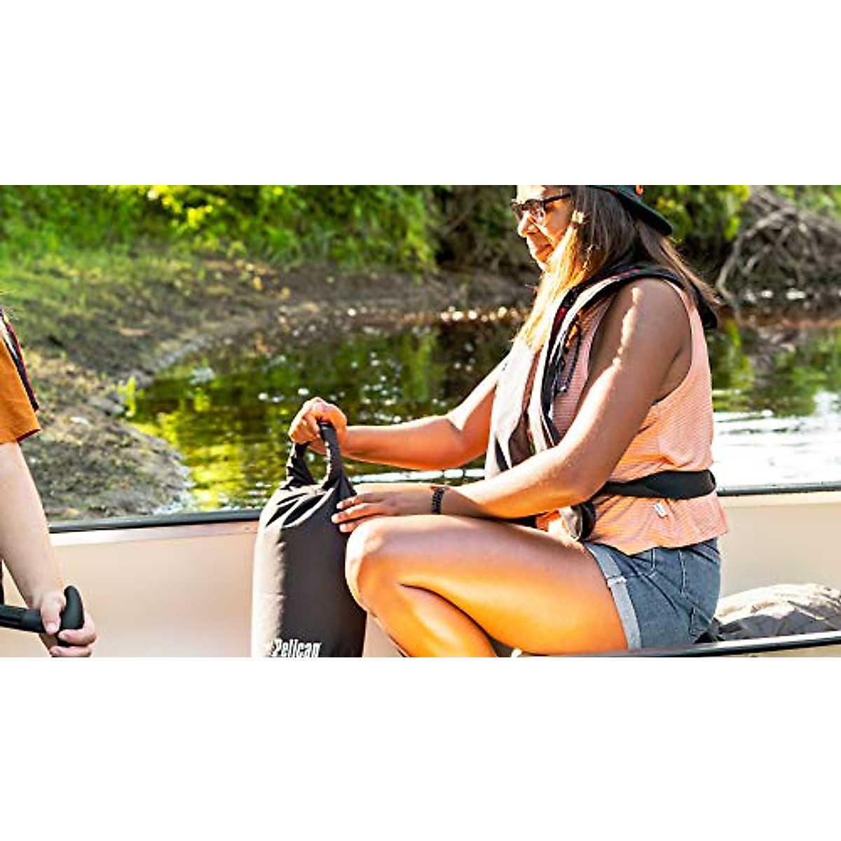 Pelican ExoDry LT 5L - Extremely Compact - Lightweight and Waterproof - Roll Top Dry Compression - Keeps Gear Dry for Kayaking, Boating, Beach, Rafting, Hiking, Camping and Fishing