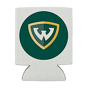 Wayne State University Primary Logo Can Cooler - Drink Sleeve Hugger Collapsible Insulator - Beverage Insulated Holder