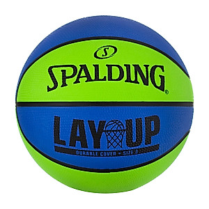Spalding Lay-Up Mini Outdoor Blue/Green Basketball 22"