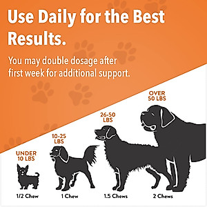 Green Gruff Dog Hip & Joint Supplement - Organic Dog Arthritis Supplement w/Glucosamine, MSM, Turmeric - Made in USA - Joint Mobility, Reduced Inflammation, Arthritis Pain Relief for Dogs - 90 Chews