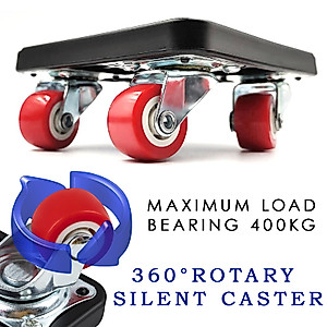 Timstono 4 Wheel Moving Dolly with Casters, Furniture Dolly Set with Furniture Lifter, Furniture Mover for Heavy Loads in Home, Office or Warehouse, 880 Lbs Capacity, 4 Pack