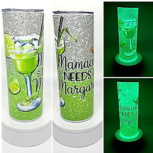 Glow in the Dark Mamacita Needs a Margarita Tumbler Cup