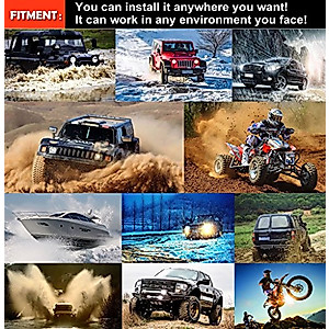 Aukmak 4 Pods LED Rock Light Kit for Jeep ATV SUV Offroad Car Truck Boat Underbody Glow Trail Rig Lamp Underglow LED Neon Lights Waterproof -Green