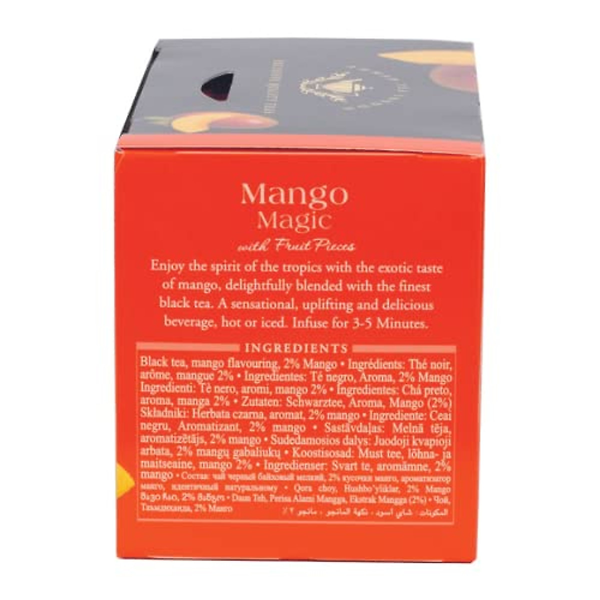 Ahmad Tea Mango Magic Black Tea, 20-Count Boxes (Pack of 6)