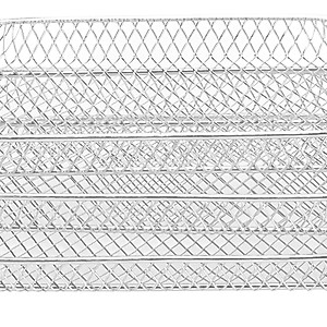 Tnfeeon 3 Layer Fryer Grilling Rack, Stainless Steel Stackable Cooling Rack for Baking Cooking Grilling