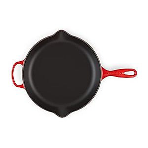 Le Creuset Enameled Cast Iron Signature Iron Handle Skillet, 11.75" (2-3/8 qt.), Cerise
