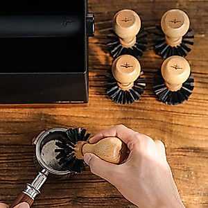 MHW-3BOMBER Coffee Portafilter Cleaning Brush Espresso Machine Portafilter Brush Speacial for 58mm Portafilter Professional Barista Cleaning Tools Effectively Cleaning B5341