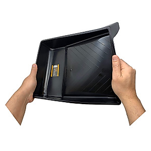 Grip Tight Tools PT1 Heavy Duty Plastic Paint Tray with Legs, 11" x 14", Black