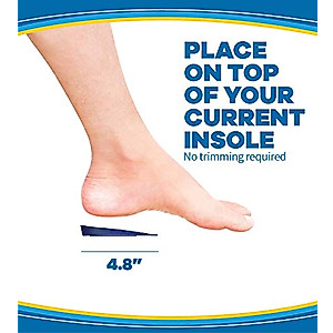 Dr. Scholl's HEEL CUSHIONS with Massaging Gel Advanced // All-Day Shock Absorption and Cushioning to Relieve Heel Discomfort (for Men's 8-13, also available for Women's 6-10)