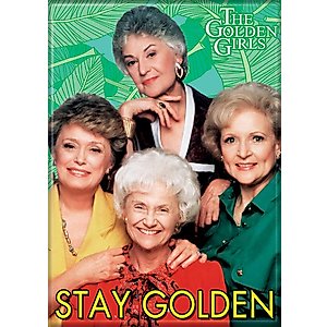 Ata-Boy The Golden Girls 'Stay Golden' 2.5" x 3.5" Magnet for Refrigerators and Lockers…