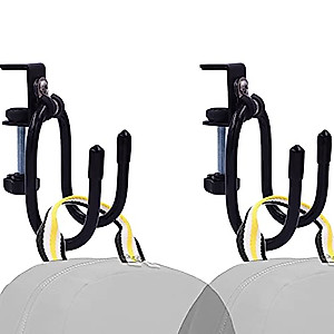 YYST Desk Mount Bag Holder Hook Clamp-On Backpack Hanger Reduce Desk Clutter (20 lb. Capacity)- No Bag (2)