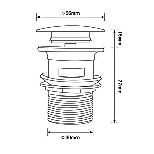 LMMDDP Matte Brass Black Bathroom Basin Sink Up Drainage Round Easy To Clean Bathroom Hotel Sink