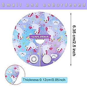 24 Pack Cotton Pads for Feeding Support, Unicorn Feeding Pads Supplies G Shape Pads Button Covers for Care (Unicorn)