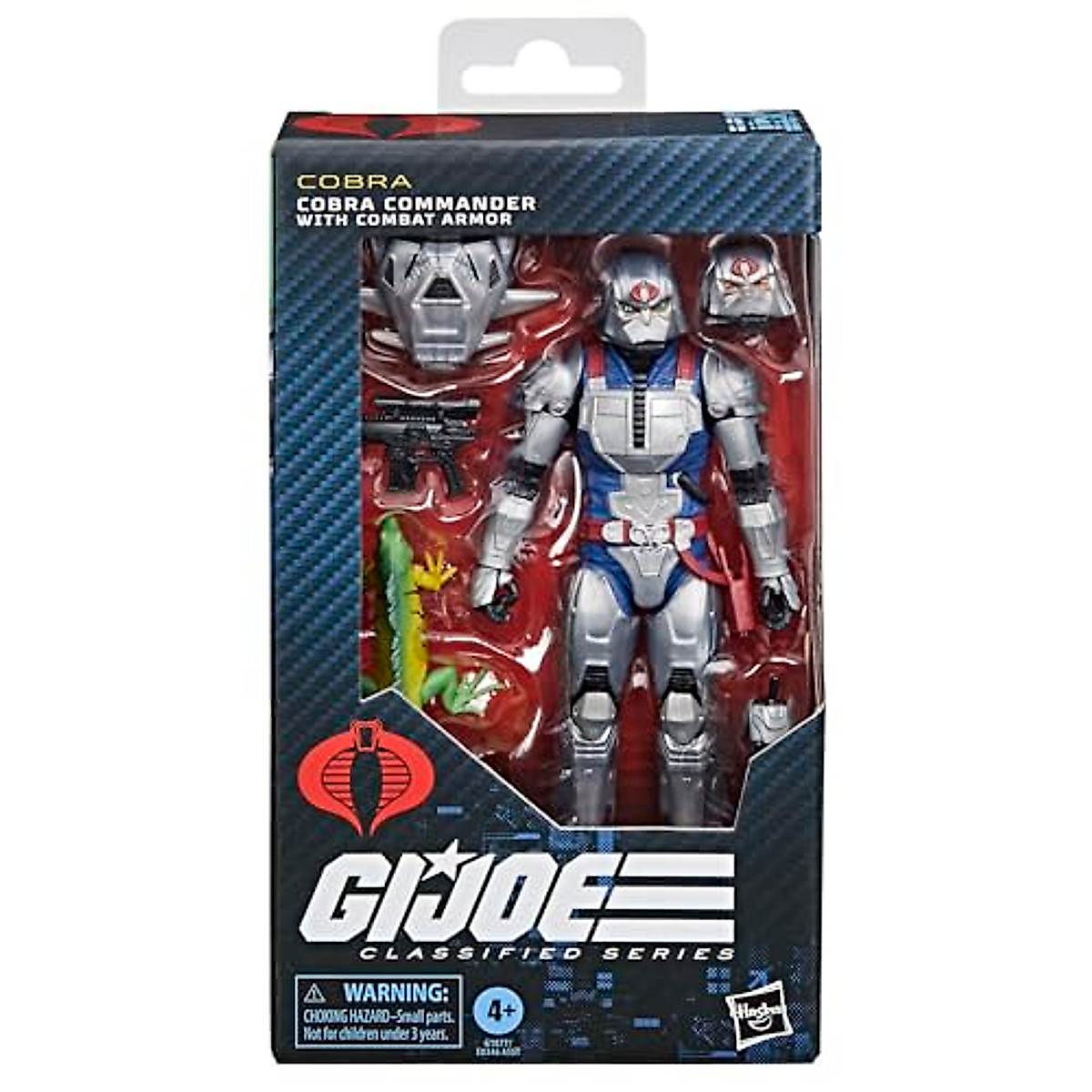 G.I. Joe Classified Series #168, Cobra Commander with Combat Armor, Collectible 6 Inch Action Figure with 7 Accessories