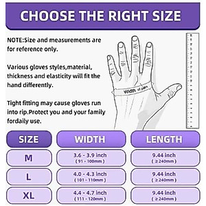 S&G Black Nitrile Gloves Heavy-Duty Latex & Powder Free - For Cleaning, Construction, Mechanic, Food Prep | 6 Mil - 100 | Medium