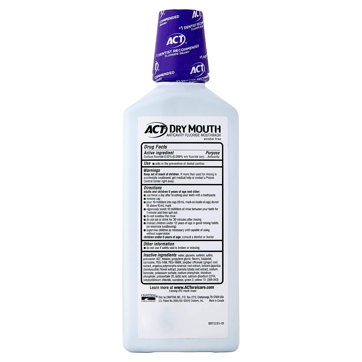 Act Tot Care Dry Mouth Rn Size 18z