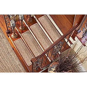 Unique Loom Braided Jute Collection Classic Quality Made Natural Hand Woven Area Rug (0' 9 x 2' 6 Stair Tread, Natural)