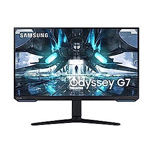 SAMSUNG 28" Odyssey G70A Gaming Monitor, 4K UHD LED Display, HDR 400, 144Hz, 1ms Response, G-Sync and FreeSync Premium Support, Front Light Panels, LS28AG700NNXZA, Black
