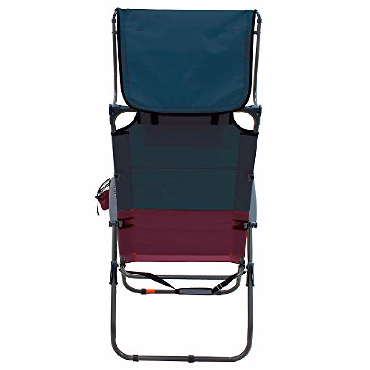 Rio Gear Hi-Boy 17" Extended Seat Height Folding Aluminum Canopy Chair - Charcoal/Oxblood