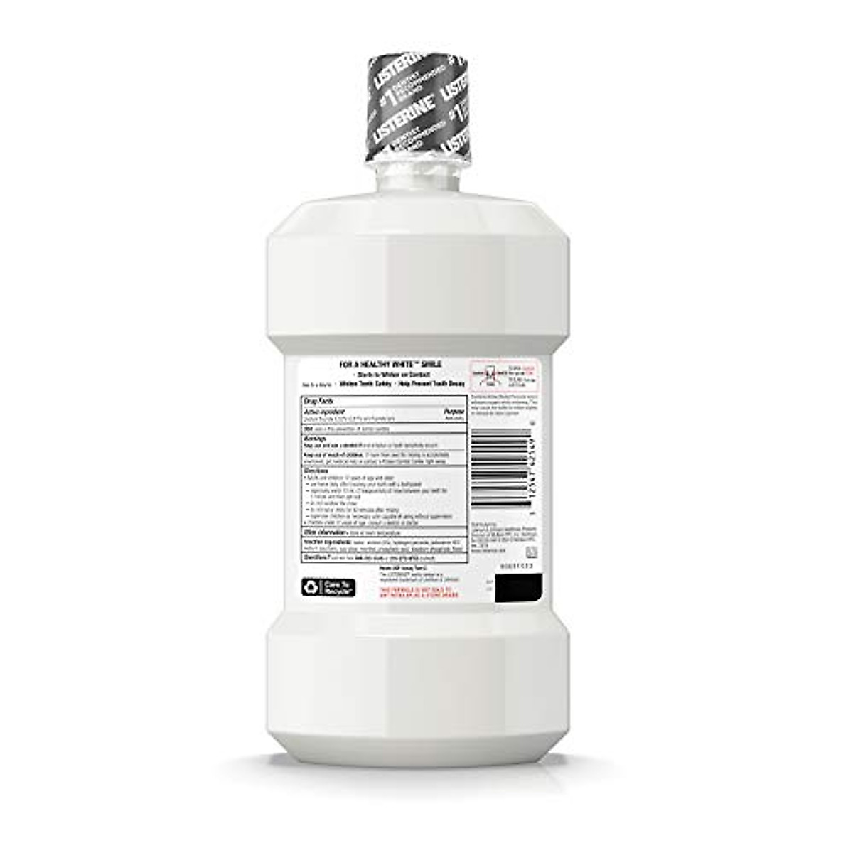 Listerine Healthy Vibrant Multi-Action Fluoride Mouth Rinse, Foaming Anticavity Mouthwash For Whitening Teeth and Fighting Bad Breath, Clean Mint, 32 Fl Oz