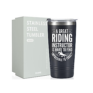 Onebttl Riding Instructor Gifts, Riding Instructor Thank You Gifts, 20oz/590ml Stainless Steel Insulated Tumbler with Lid - for Birthday, Christmas