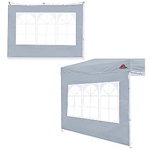 SCOCANOPY 2PCS SideWall with Window for 8x8 Canopy Frame (Grey)