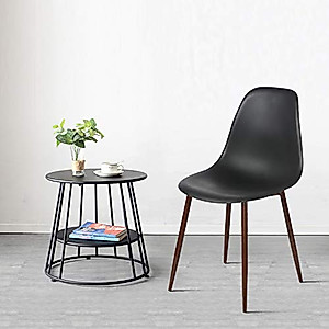 Poly and Bark Landon Sculpted Dining Chair in Black (Set of 4)