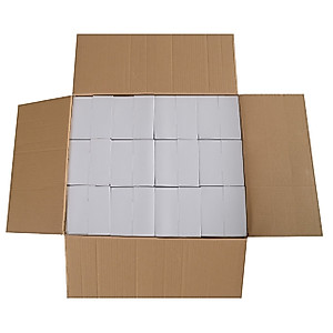 Daxwell Slim Plastic Milk Straws, Individually Wrapped, White, 5.75" x 3.7 mm, C10001366 (12,000; 24 Boxes of 500)