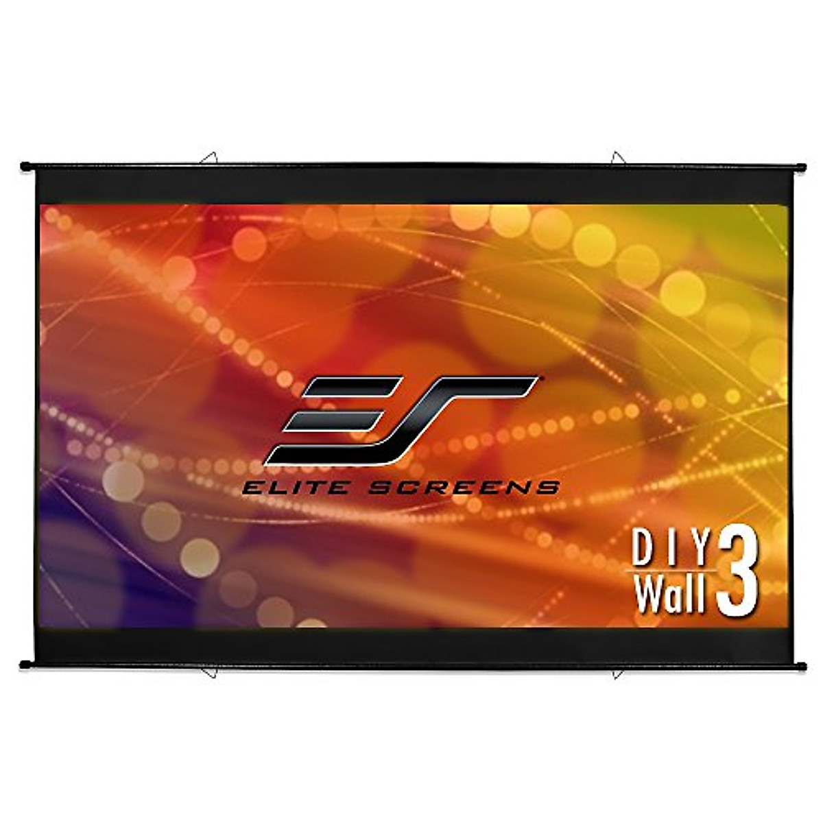 Elite Screens DIY Wall 3, 116-inch Indoor Outdoor Portable Projector screen PVC 16:9, 8K 4K Ultra HD 3D Movie Theater Cinema 116" Projection Screen, Roll-Up Hang Anywhere, DIYW116H3