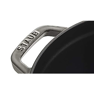 Staub Cocotte with Steamer Round 26cm Graphite Grey
