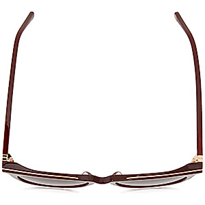 Fossil Women's Female Sunglass Style FOS 2103/G/S Cat Eye, Burgundy, 52mm, 18mm