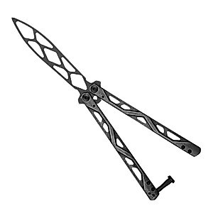 Kershaw Balanza Trainer, Butterfly Knife with Blunt Blade, Rounded Tip,black