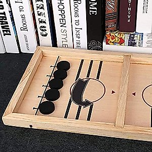 Fast Sling Puck Game Paced,Tinfence Table Desktop Battle,Winner Board Games Toys for Adults Parent-Child Interactive Chess Game (22.7 x 12.5 in)