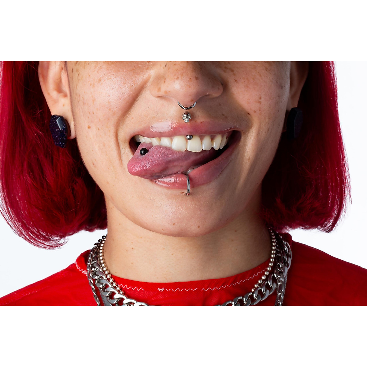 16G Hammered Texture Wavy Stainless Steel Hinged Segment Ring for Septum, Lip, Eyebrow, and Ear Piercings (Steel)