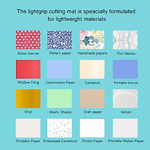 Funnycut Cutting Mat for Silhouette Cameo 4/3/2/1 (Lightgrip, Standardgrip, Stronggrip, 3 Pack) 12x12 Inch Cutting Mat for Silhouette Cameo Accessories