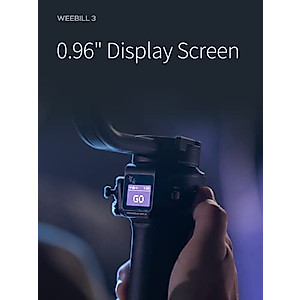 ZHIYUN Weebill 3 Combo, Gimbal Stabilizer for DSLR and Mirrorless Camera, Nikon Sony Panasonic Canon Fujifilm BMPCC 6K, Extendable Sling Grip, Wrist Rest, Fill Light & Mic Integration, PD Fast Charge