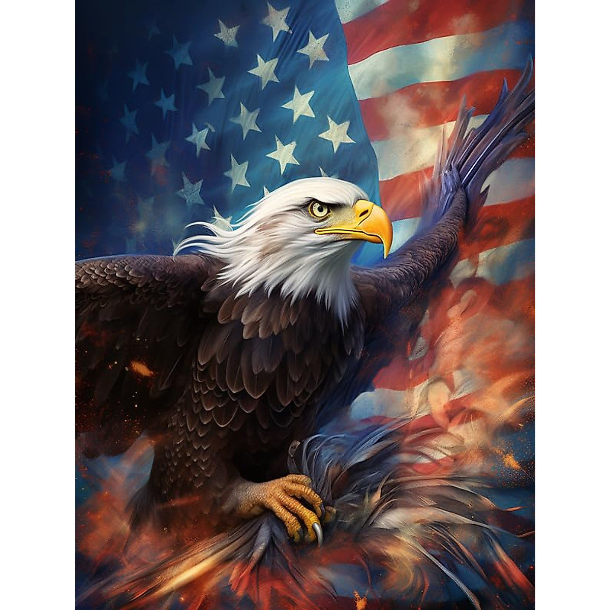 Bimkole 5D Diamond Painting Kits, Full Drill DIY Rhinestone Embroidery Set Paint with Diamonds Art by Number Kits Cross Stitch Home Wall Craft Decoration (12x16 inch)#b11171