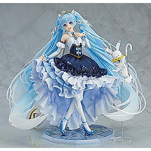 Good Smile Character Vocal Series 01: Hatsune Miku Snow Princess Version 1: 7 Scale PVC Figure,Multicolor,G94134