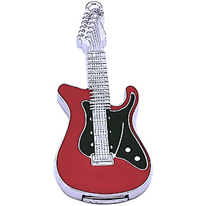 WooTeck 64GB Metal Guitar USB Flash Drive Red